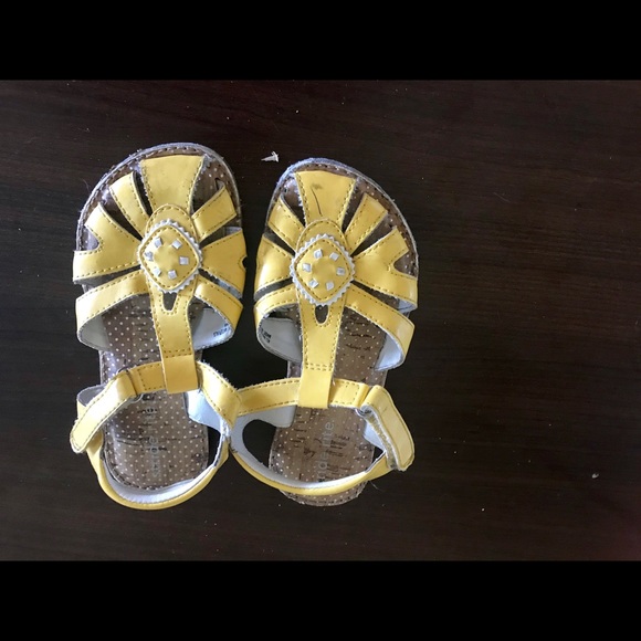 Shoes | Little Girls Yellow Summer Sandals Size 1112 | Poshmark